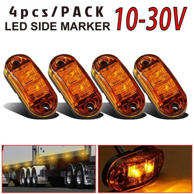 4pcs LED Front Side Marker Indicator Light Rear Ta... – Grandado
