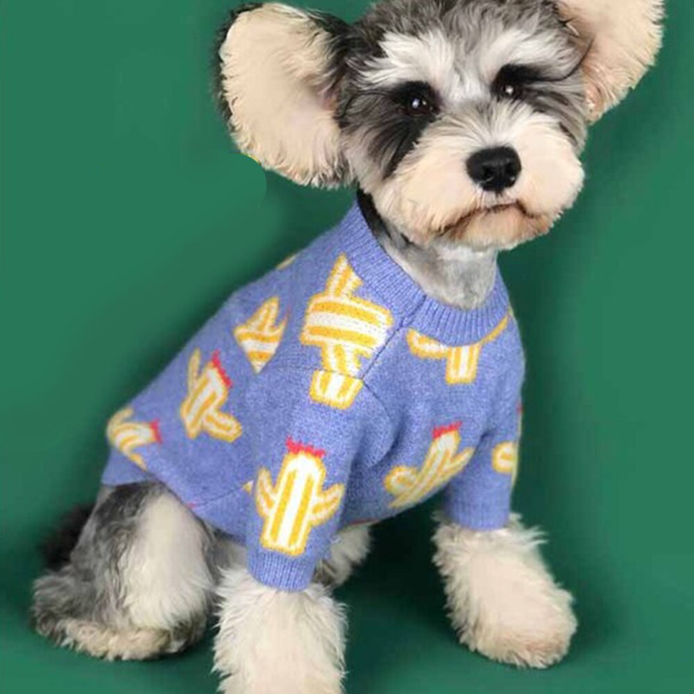Miflame Cartoon Dog Sweater Dog Clothes For Pet Sw... – Grandado