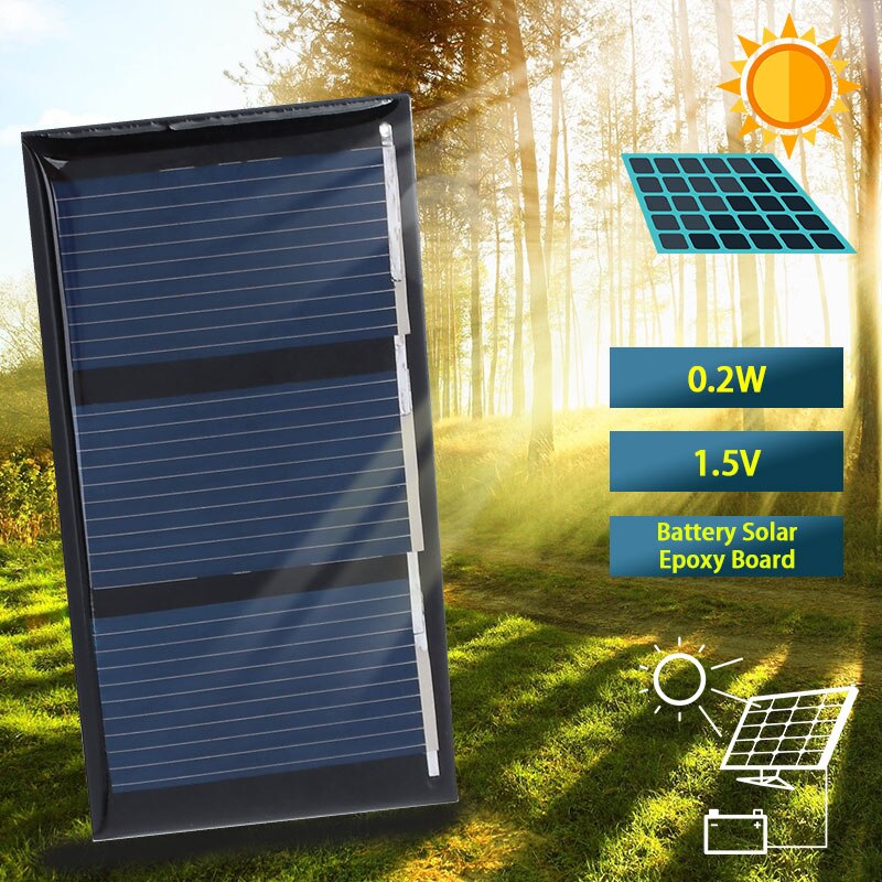 1.5V 0.2W Mini DIY Solar Panel 130MA Travel 1.5V 0... – Vicedeal