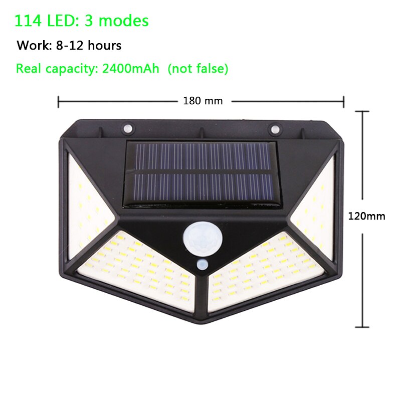 Solar Lichter Outdoor 114 LED Helle Motion Sensor ... – Vicedeal