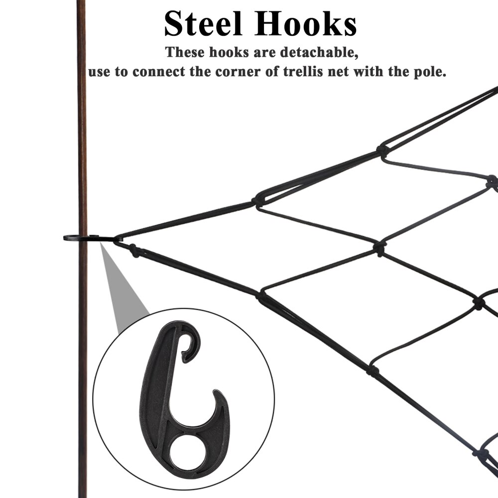 Trellis Netting With 8 Hooks Plant Grow Nets Climb... – Grandado
