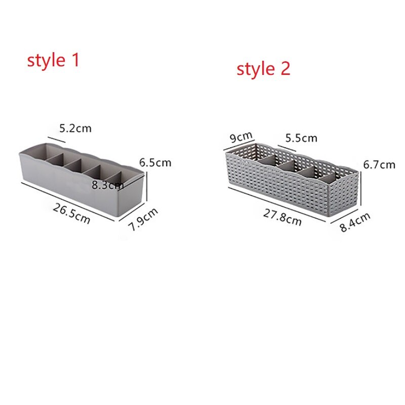 5 Grids Storage Basket Wardrobe Organizer Women Me... – Vicedeal