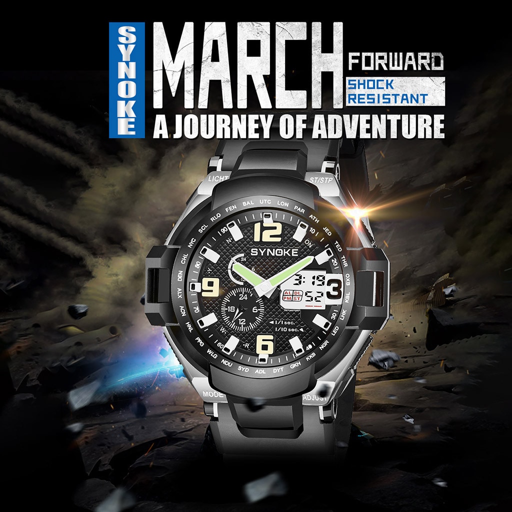 Electronic Watch Sports Multi Function Men's Watch... – Grandado