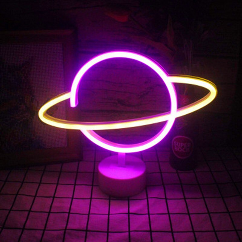Planet Led Neon Sign Light for Christmas Party Hol... – Vicedeal