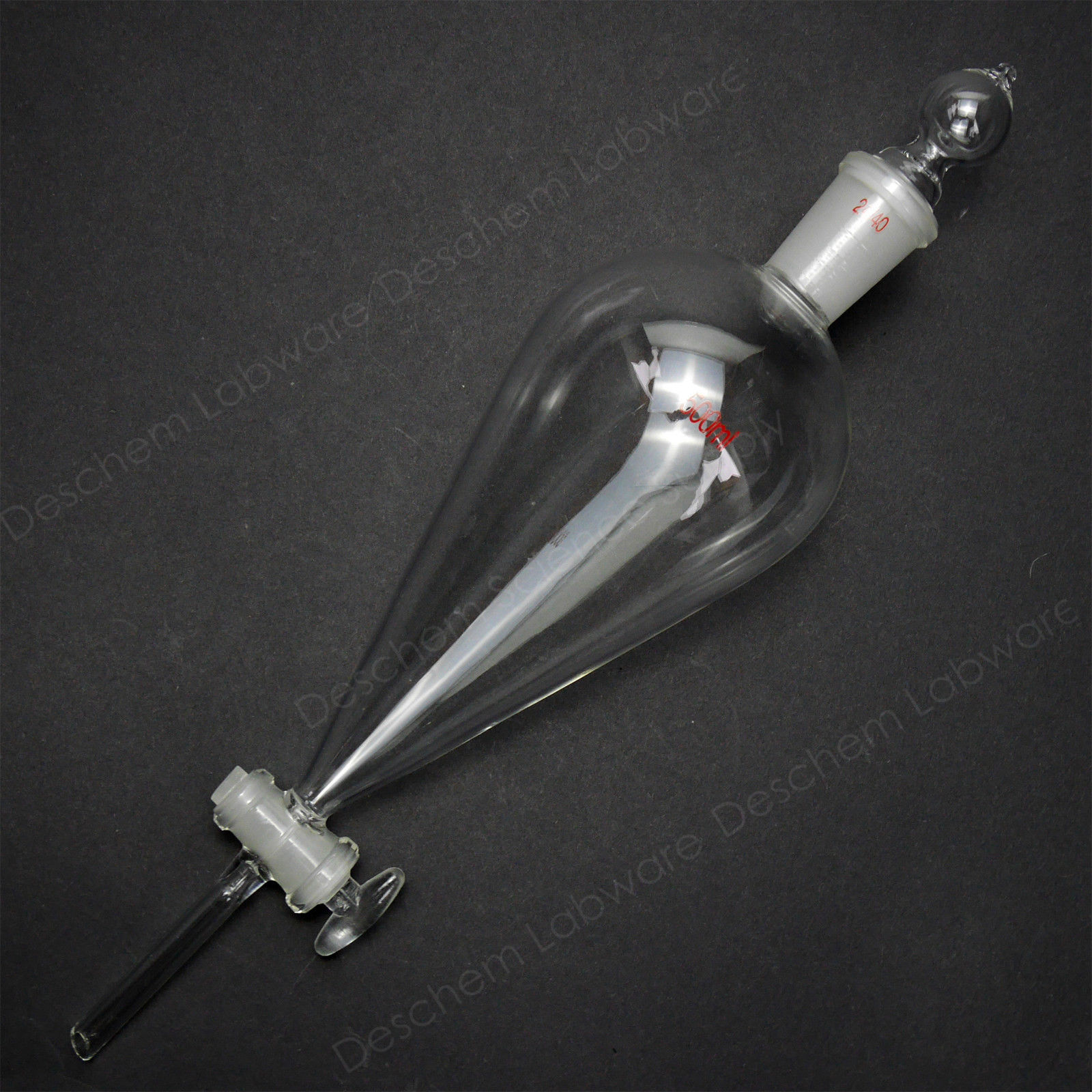 500 Ml, 24/40,Glas Peervormig Scheitrechter, Strai... – Grandado