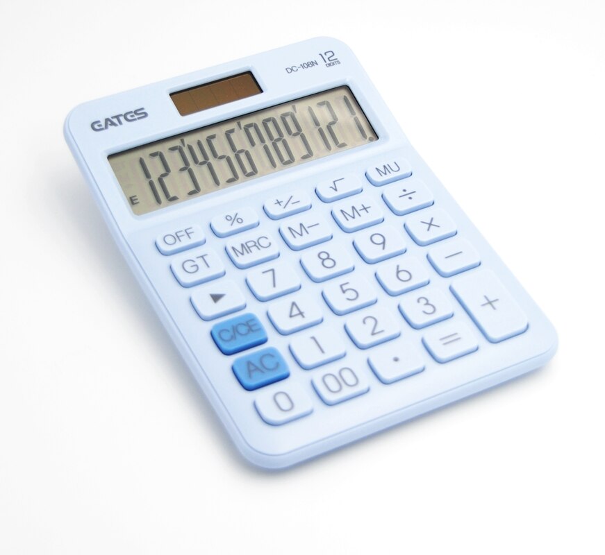 12 Digit Desk Calculator Large Buttons Financial B... – Grandado