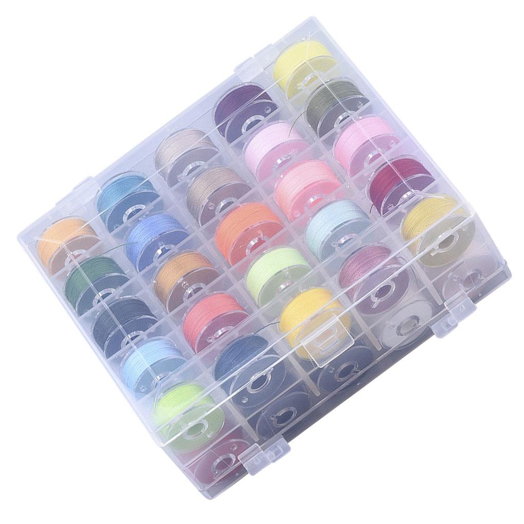50 Pcs/box Color Random Prewound Bobbin Threads DI... – Vicedeal