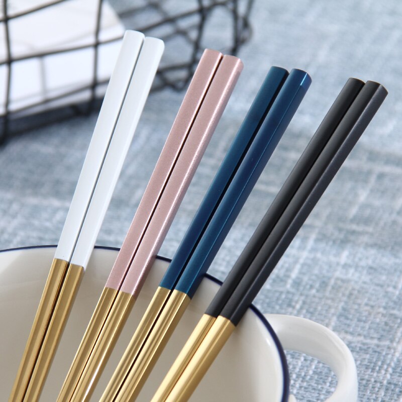 CHANOVEL 1 Pair 23cm Square Chopsticks SUS304 Stai... – Vicedeal