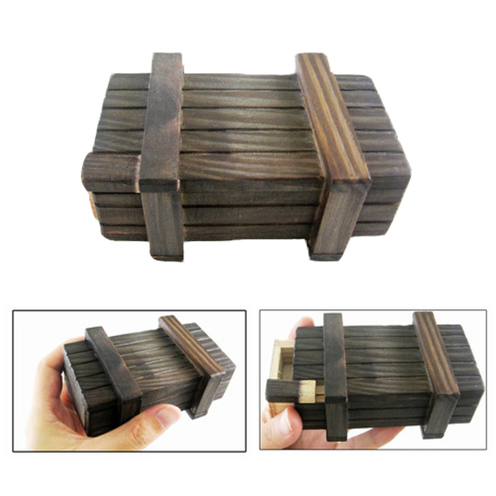 Kids Wooden Magic Secret Box with Drawer Wood Magi... – Vicedeal