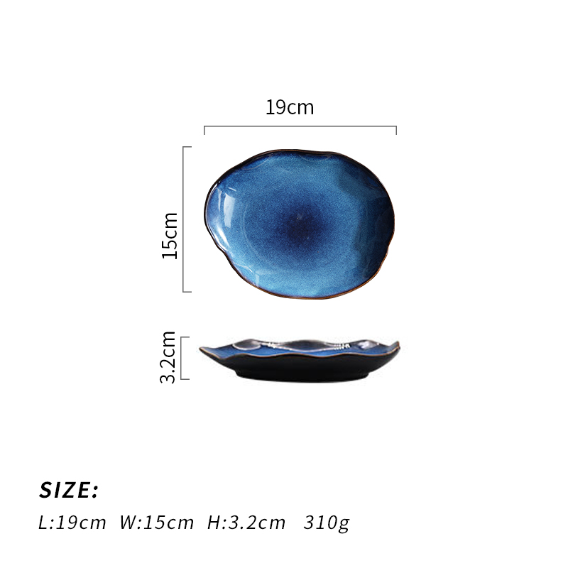 LUOKING Ceramic Salad Plate Irregular Food Dish Ki... – Vicedeal