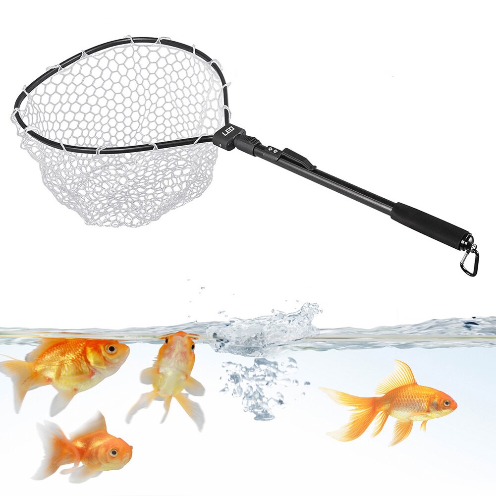 Outdoor Fly Fishing Net Mesh Aluminum Alloy Handle... – Grandado