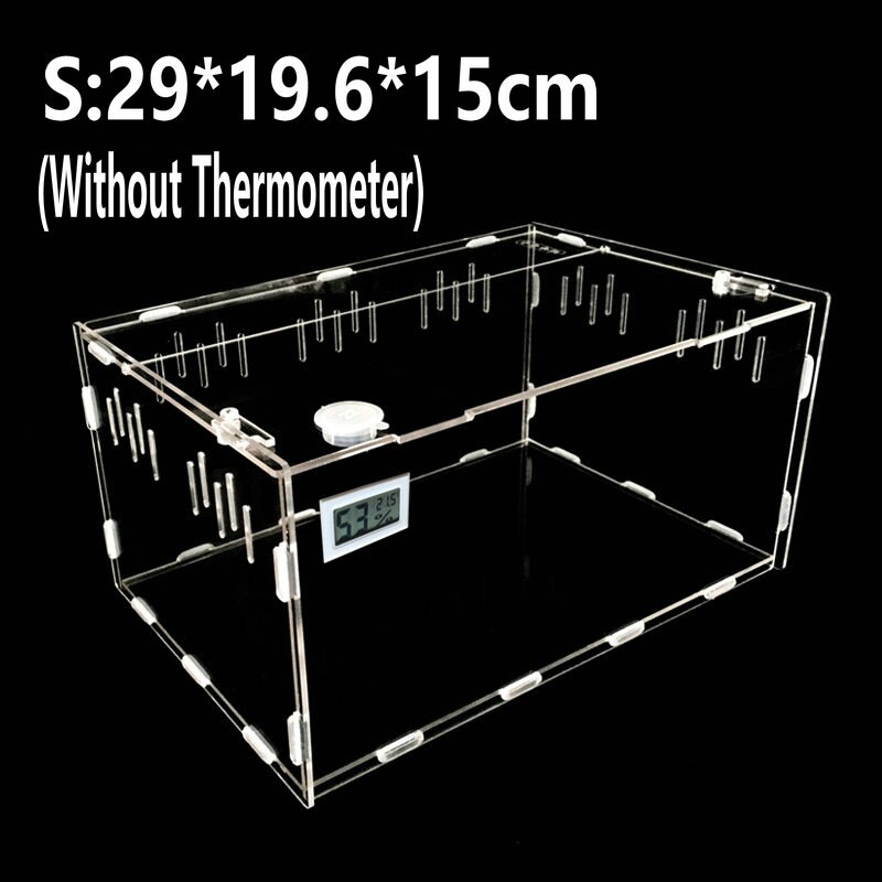 Transparent Acrylic Reptile Box for Spiders Tortoi... – Vicedeal