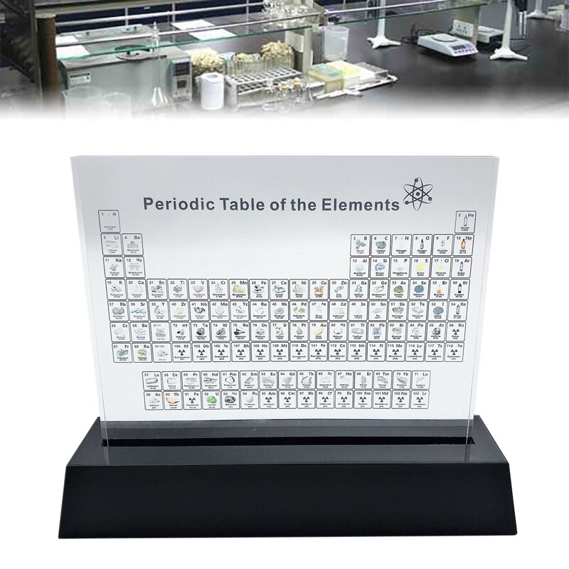 Acrylic Periodic Desk Display with Real s Kids Tea... – Grandado