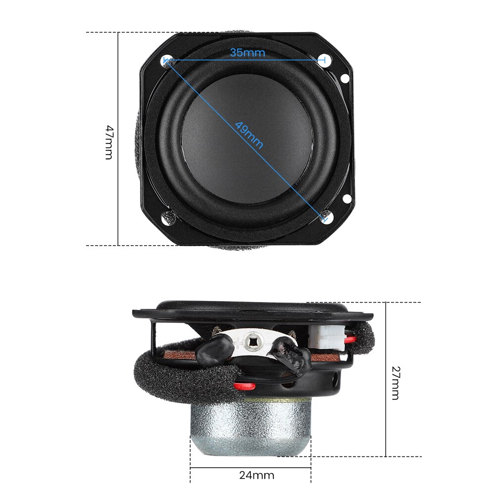 AIYIMA 2PCS 1.75 inch Portable Audio Speaker 4Ohm ... – Grandado