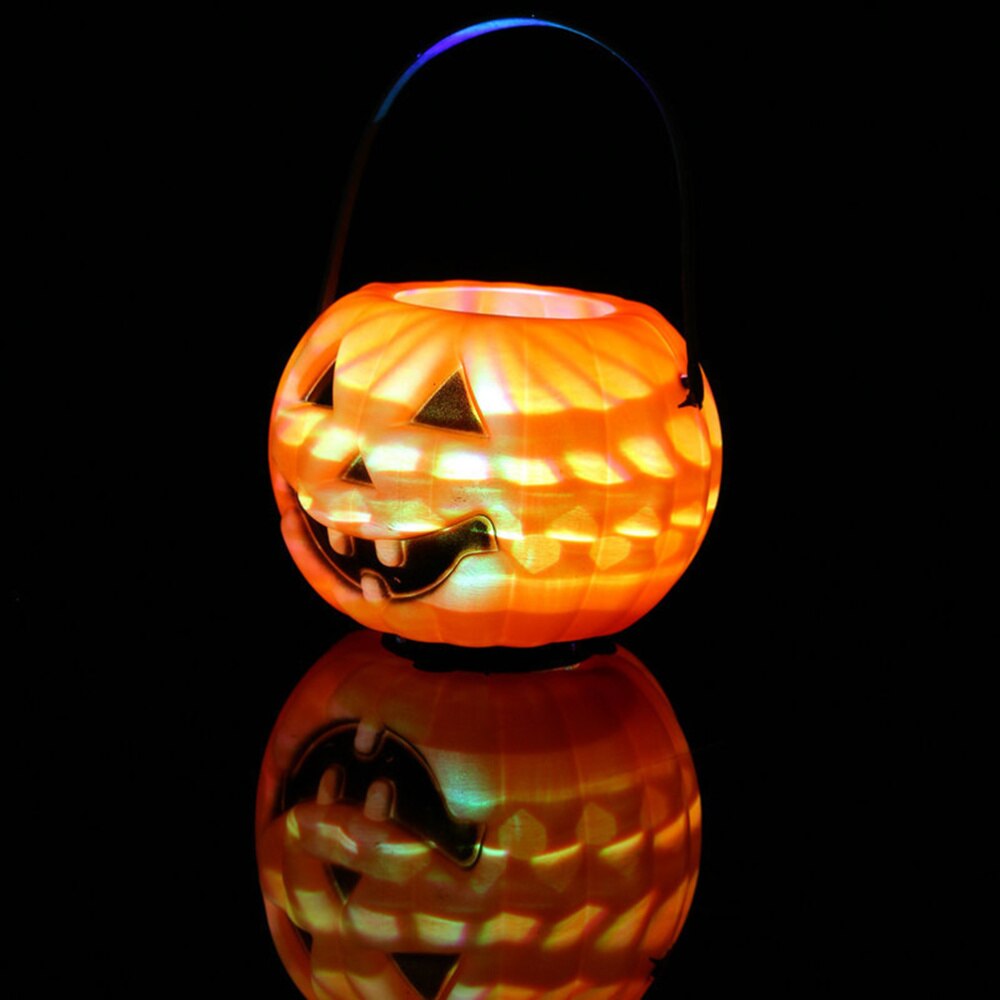 Portable Pumpkin Lanterns Candy Jar LED Lantern Li... – Vicedeal