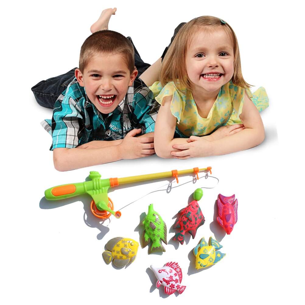 7-Piece Children'S Magnetic Fishing Rod Fish Model... – Grandado