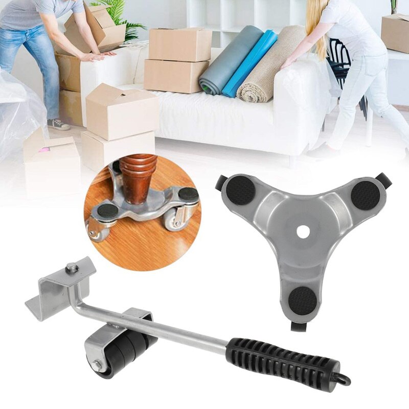 Movers Furniture Transport Set Silver Labor-Saving... – Grandado