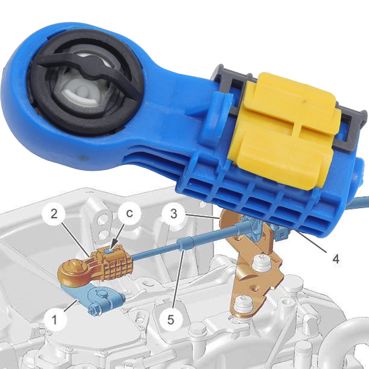 Gearbox Shift Lever Cable End Linkage Connector Ad... – Grandado