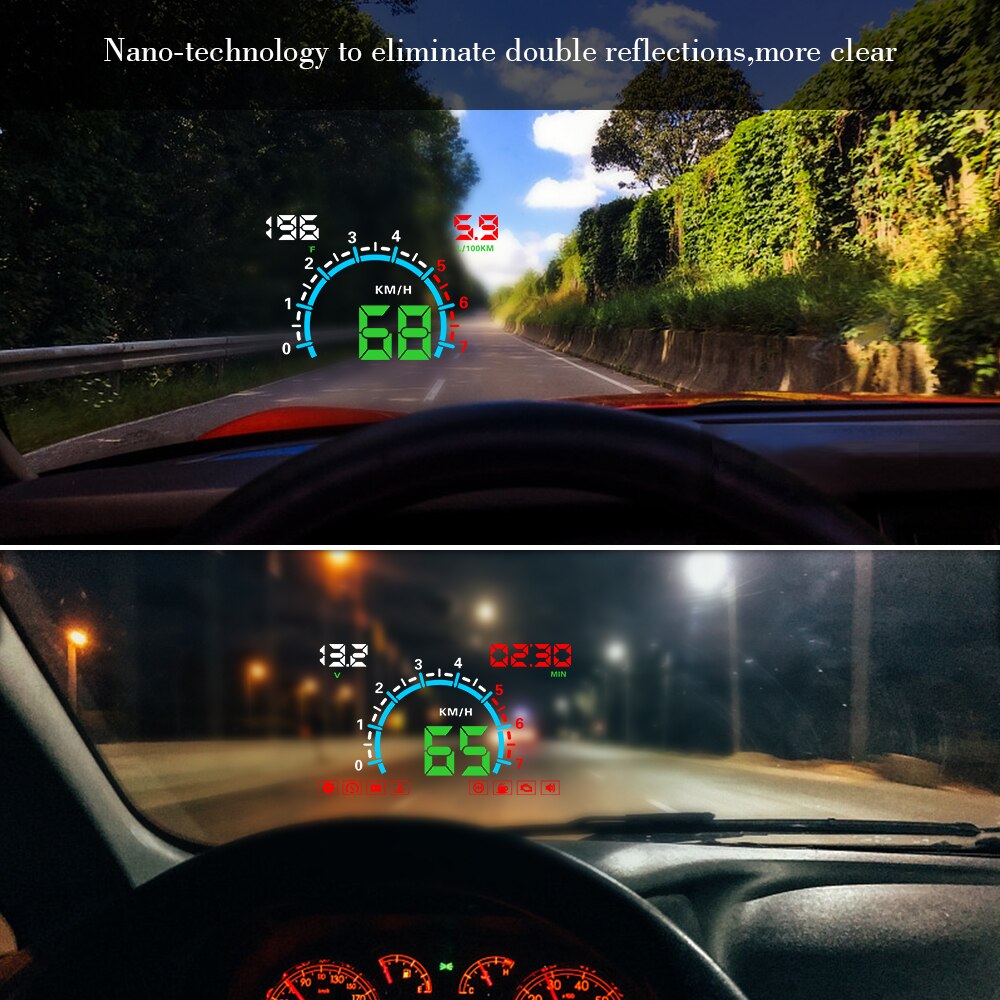 E350 OBD2 II HUD Car Display 5.8 Inch Screen Easy ... – Grandado