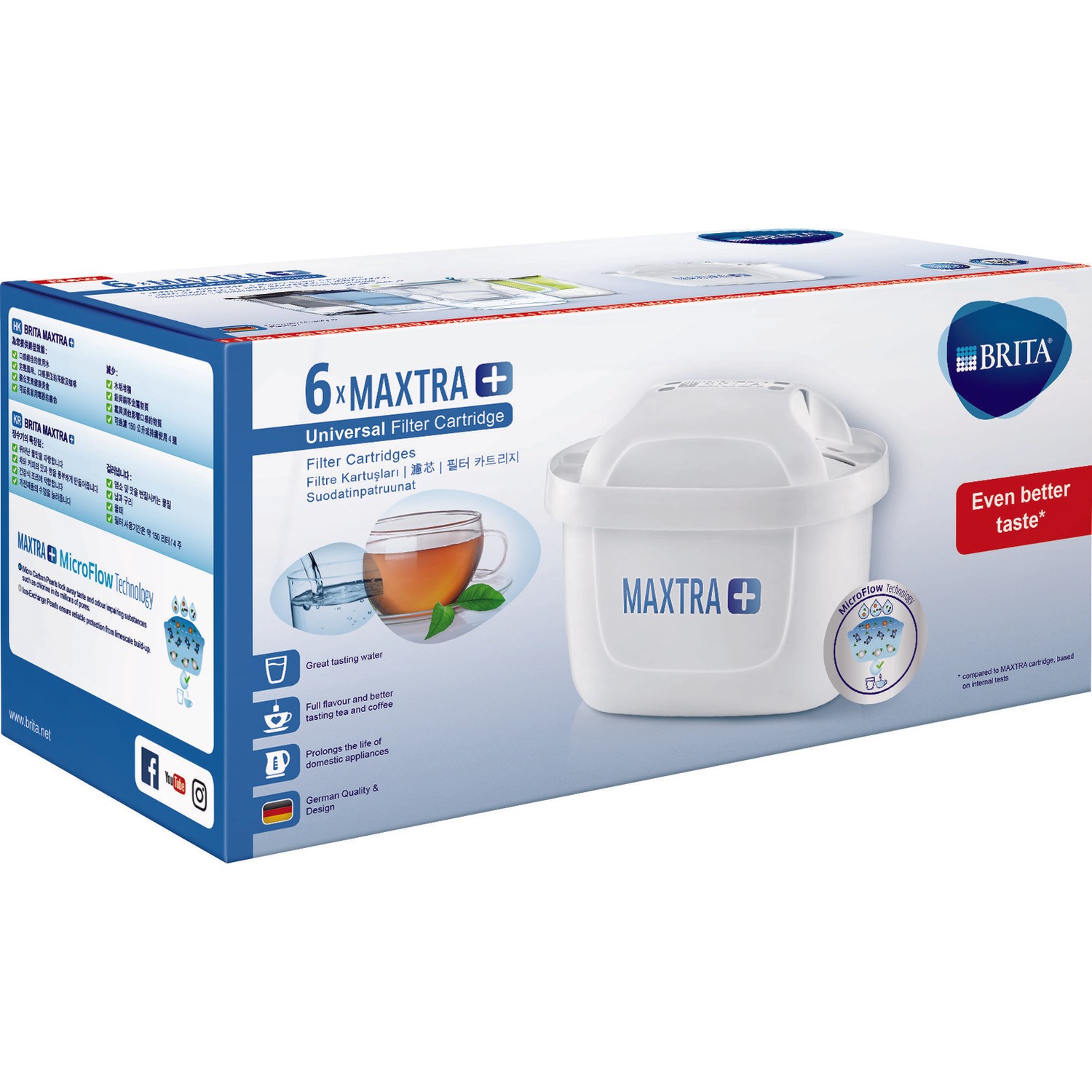 BRITA Maxtra + 6 Pack Jug Spare Filter Clean Water... – Grandado