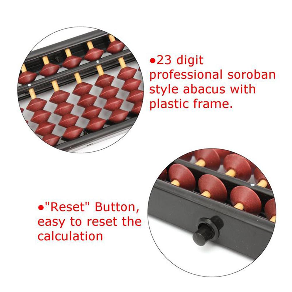 23 Digits Plastic Abacus Arithmetic Soroban Kids M... – Grandado