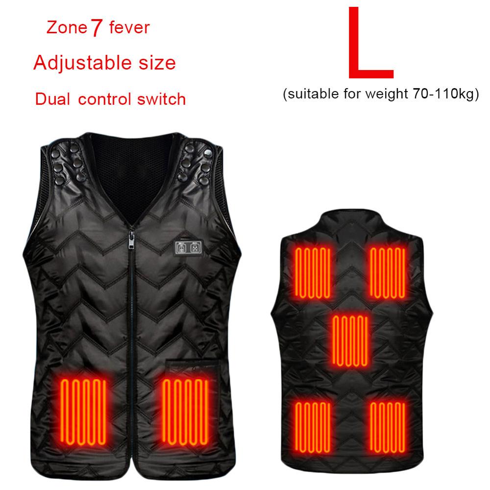 USB Electric Heated Vest Men Women Dual Control Wa... – Vicedeal