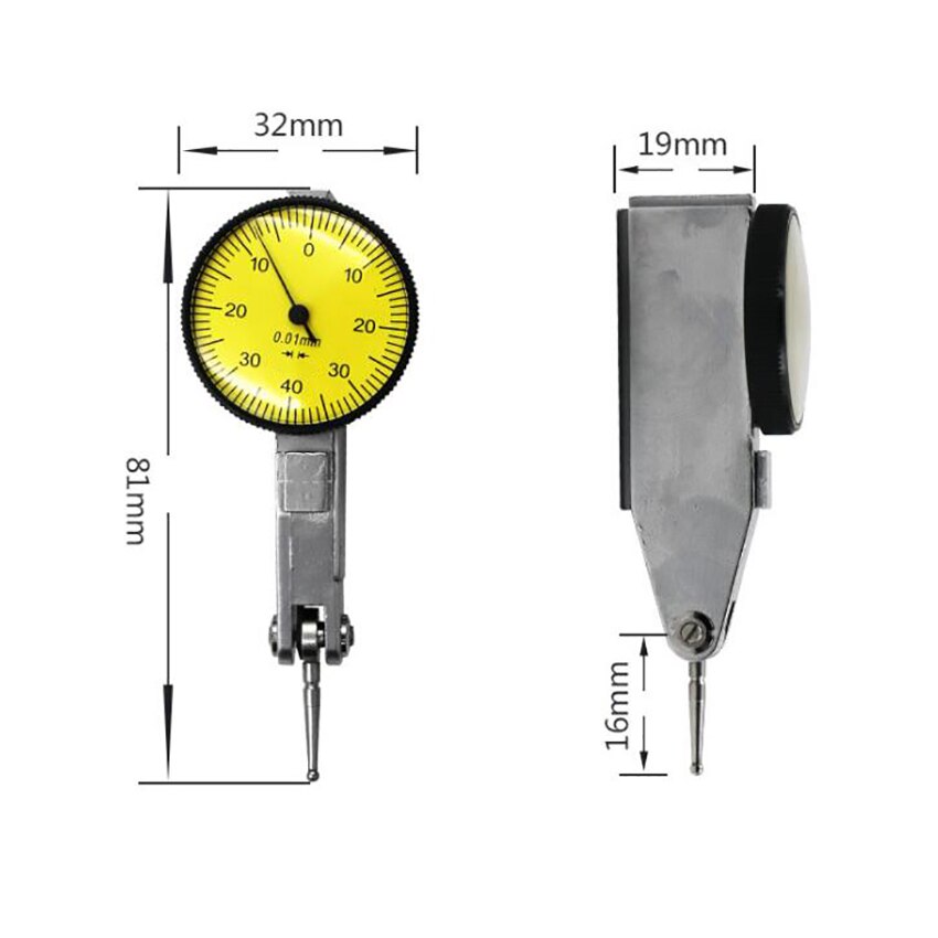 0-0.8mm Test Dial Indicator High Precision 0-40-0 ... – Vicedeal