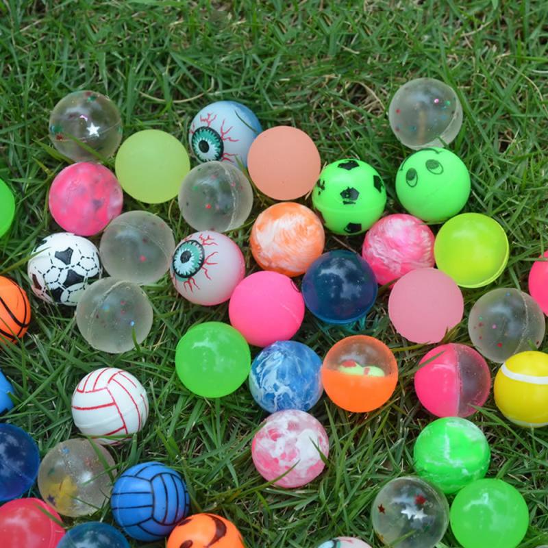 100pcs Bouncy Ball Mixed Solid Rubber Ball Bouncin... – Vicedeal