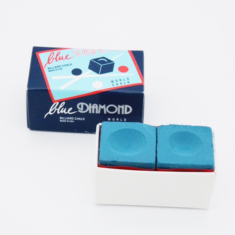Diamond blue 2pcs/box pool snooker cue stick chalk... – Vicedeal