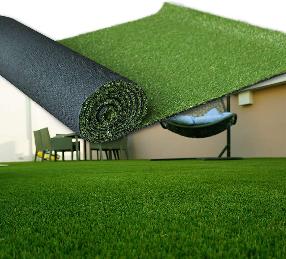 Tapis d'herbe pelouse artificielle décoration exté... – Grandado