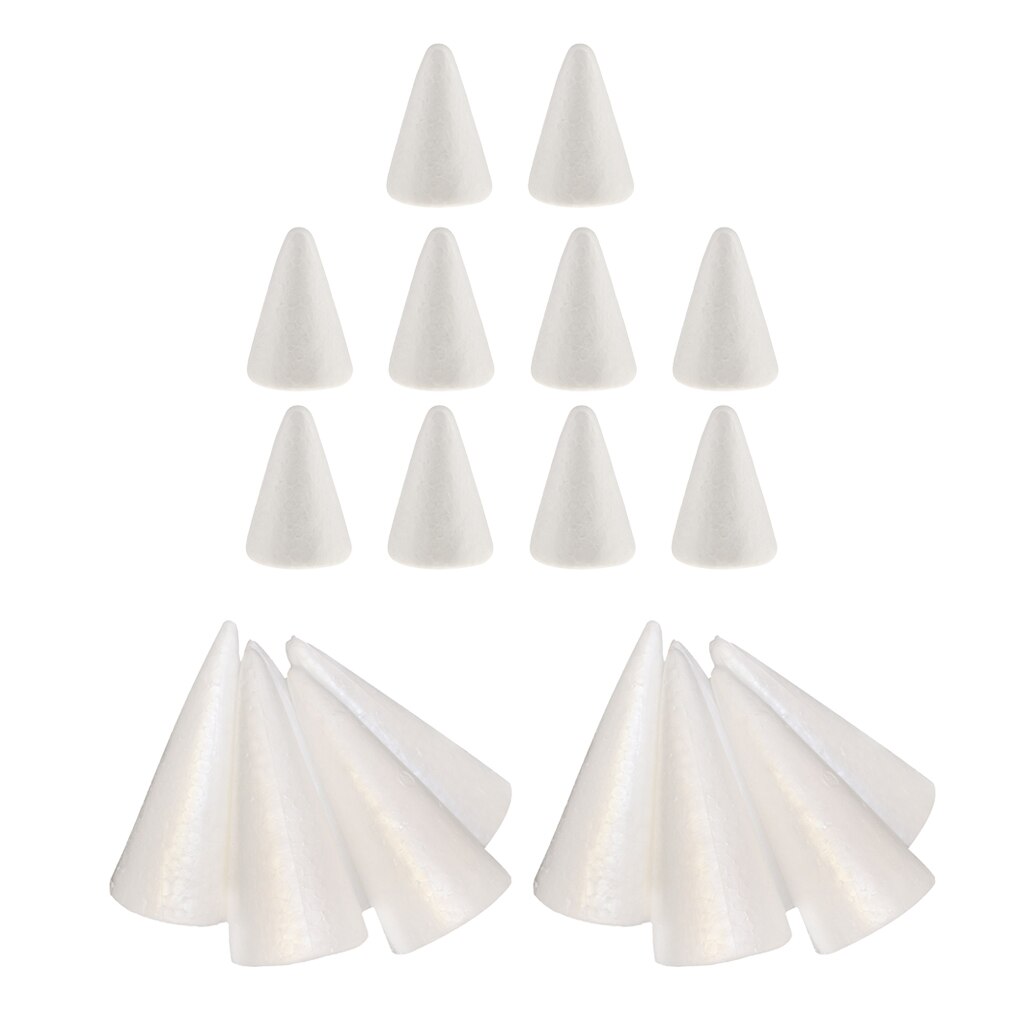 20pcs Unpainted Styrofoam Foam Craft Foam Balls Mo... – Grandado