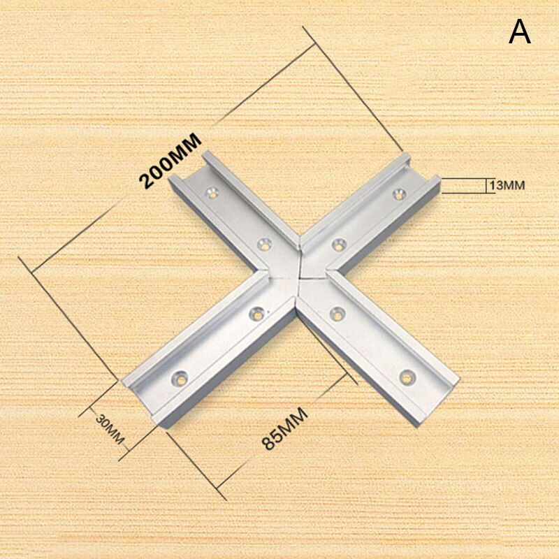 200mm Cross T-track Connector Set 30 Type T-slot M... – Grandado