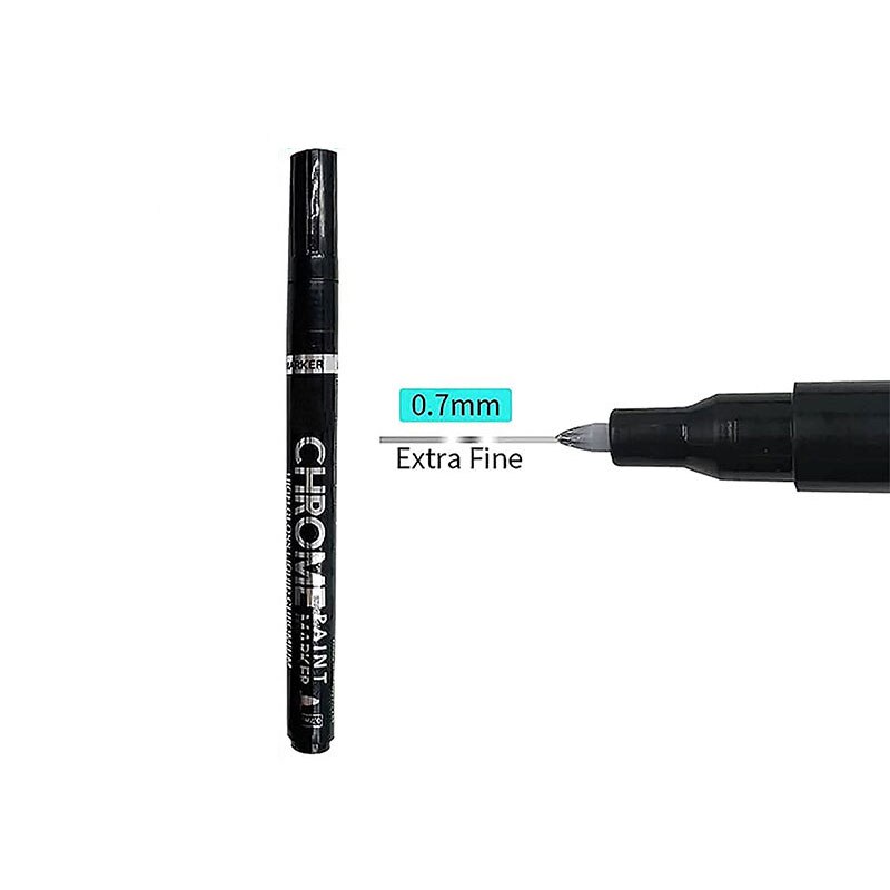 Silve Verf Spiegel Chroom Metallic, Gloss Olie Geb... – Vicedeal