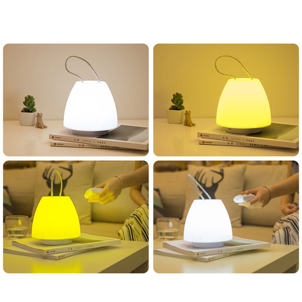 Portable LED Night Light Remote Control Timer Dimm... – Grandado