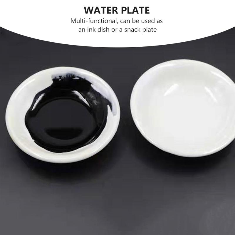 5pcs Plate Ink Dish Paint Plate Stationery Imitati... – Grandado