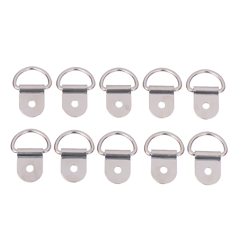 10pcs Black D Shape Pull Hook Tie Down Anchors Rin... – Grandado