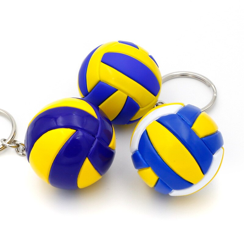 Leather Volleyball Keychain Mini PVC Volleyball Ke... – Grandado