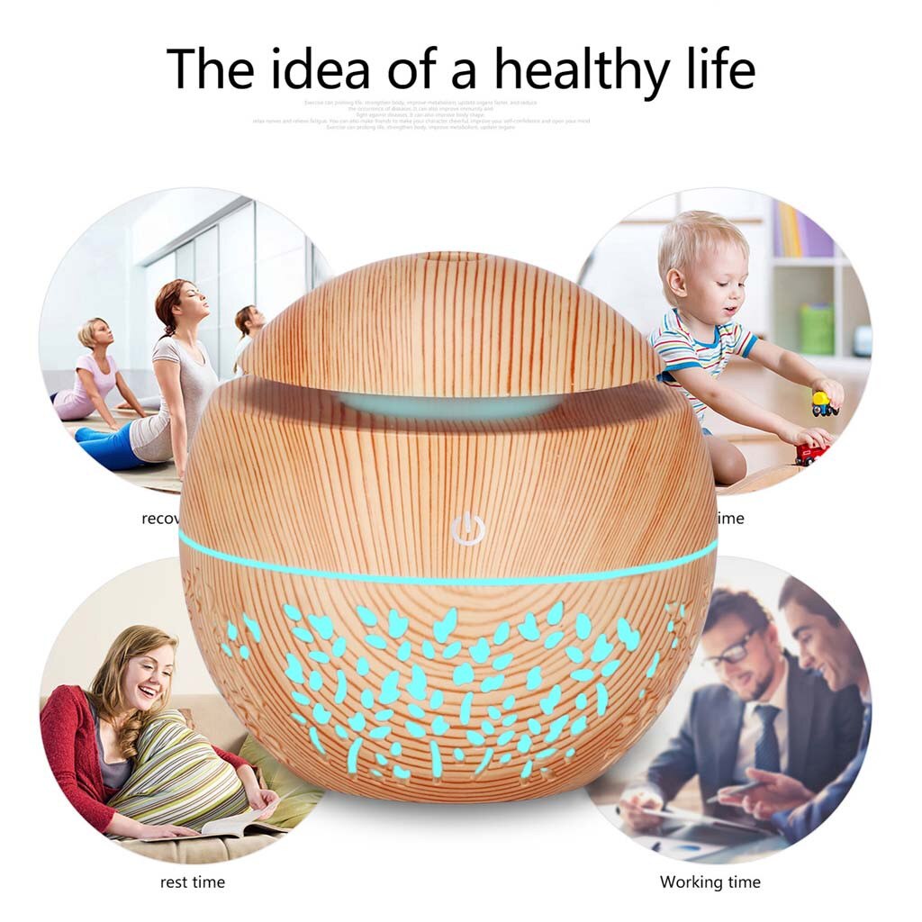 7 COlorful LED lights Essential Oil Diffuser USB C... – Vicedeal