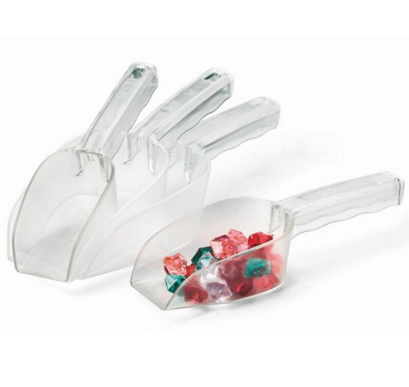 Multi Size Plastic Ice Scoop Square Angle Ice Cube... – Grandado