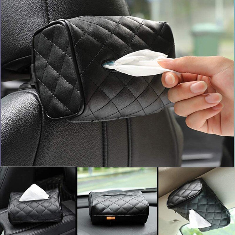 Auto Storge Zachte Pu Lederen Auto Tissue Box Roos... – Grandado