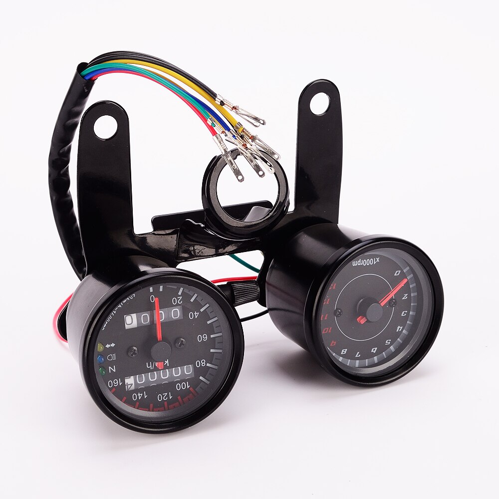 Motorcycle Motorbike LED Dual Odometer Speedometer... – Grandado