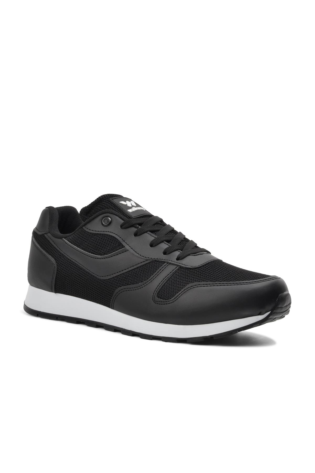 Loopbrug Verona Zwart-Wit Mesh Mannen Sneaker – Vicedeal