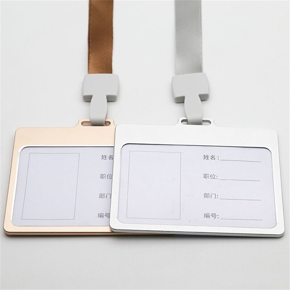 Aluminium Alloy Work Id Card Badge Holder With Lan... – Vicedeal