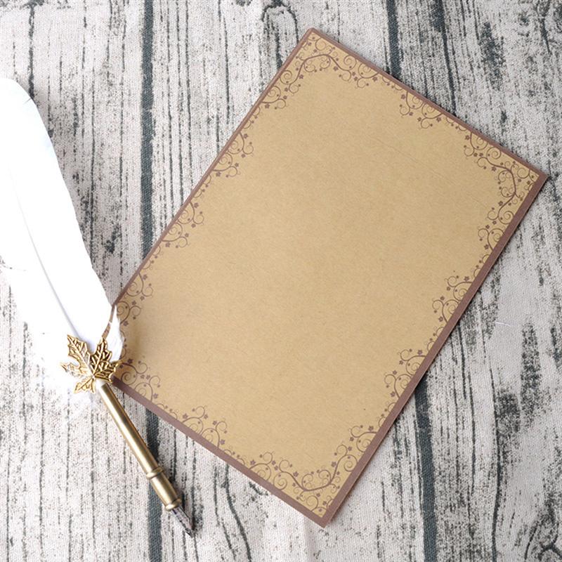 56Pcs Kraft Paper Retro Writing Paper Vintage Lett... – Vicedeal