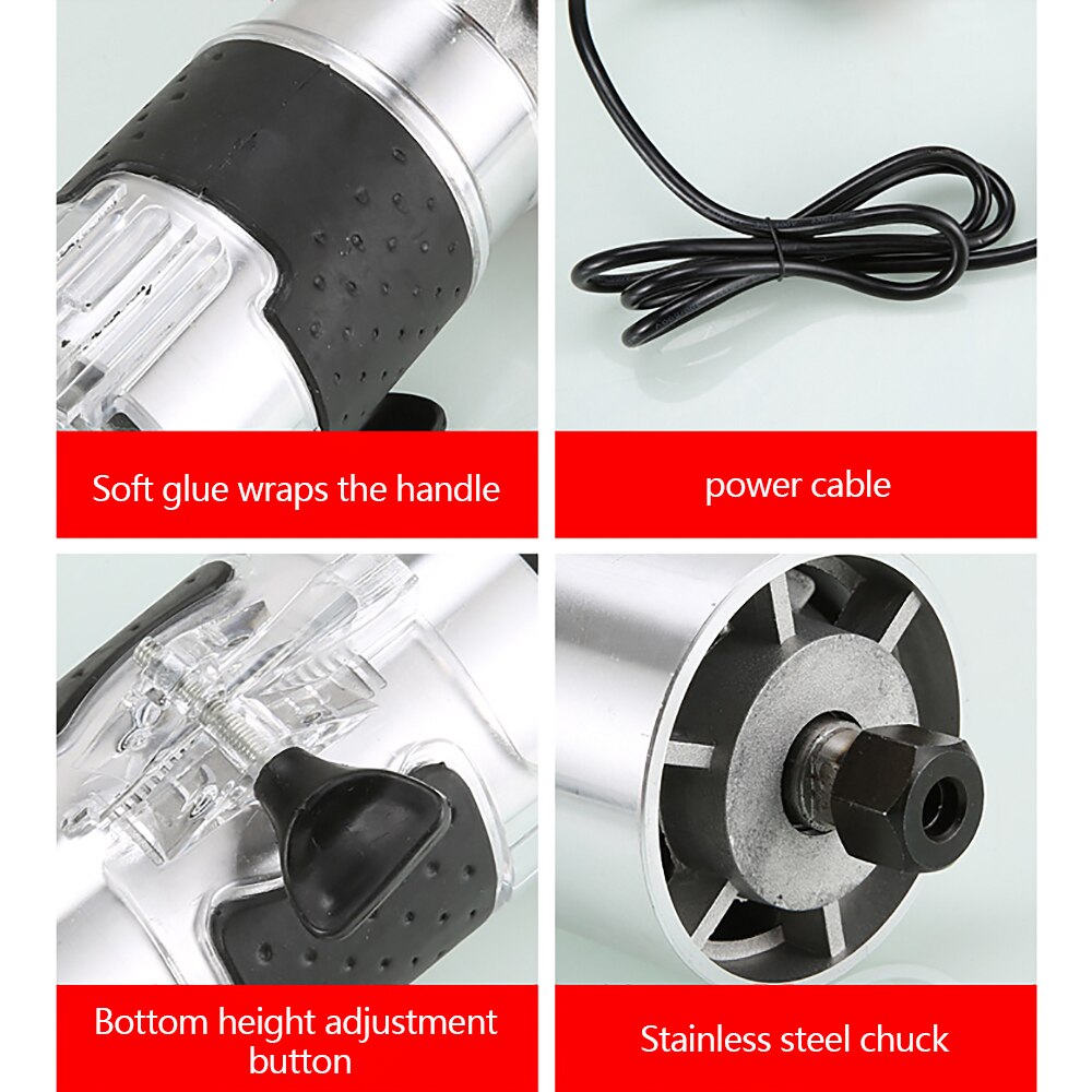 EU UK US AU Plug 800W Woodworking Electric Trimmer... – Grandado