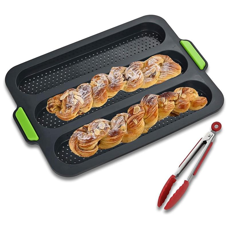 Baguette Form Gesetzt 3 Grids Nicht-stick Silikon ... – Grandado