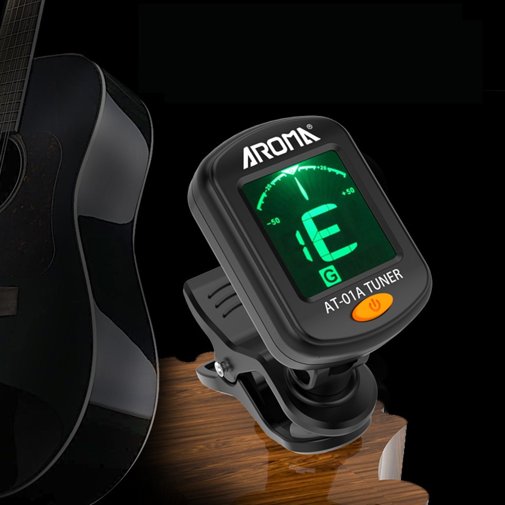 AROMA AT-01A Foldable Clip-on Guitar Tuner Rotatab... – Vicedeal