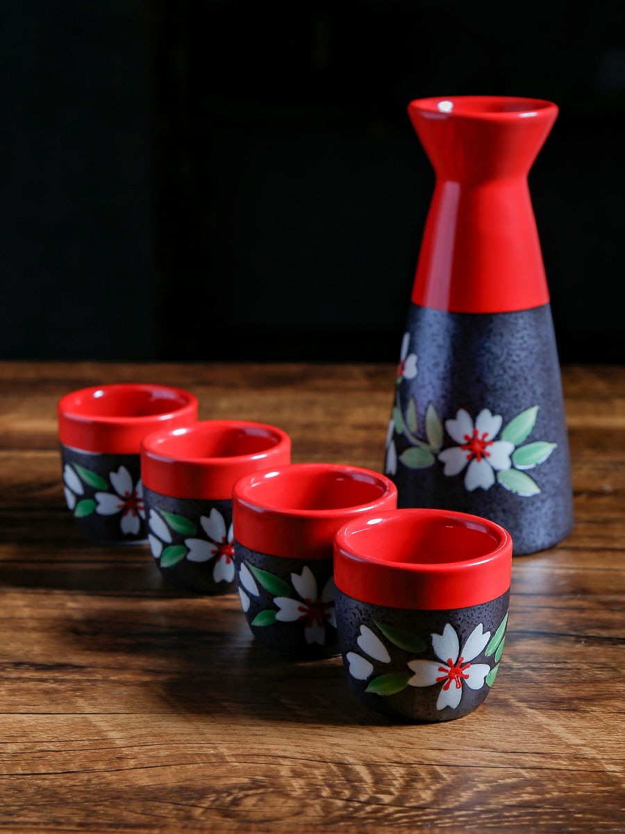 Japanese Style Sake Pot Set Household Liquor Cup S... – Grandado