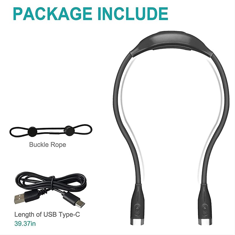 LED Neck Reading Light, Rechargeable Book Light,Ha... – Vicedeal