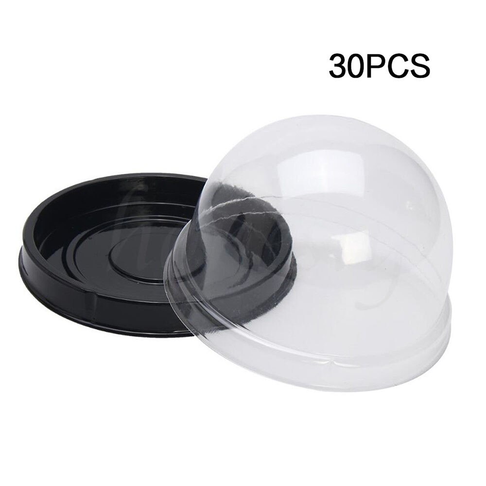30pcs Plastic Mini Cupcake Boxes Clear Muffin Pod ... – Grandado